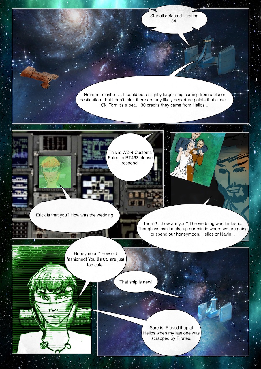Star-Fall Resistance Comic Page 1 - Star-Fall Actual Play Podcast